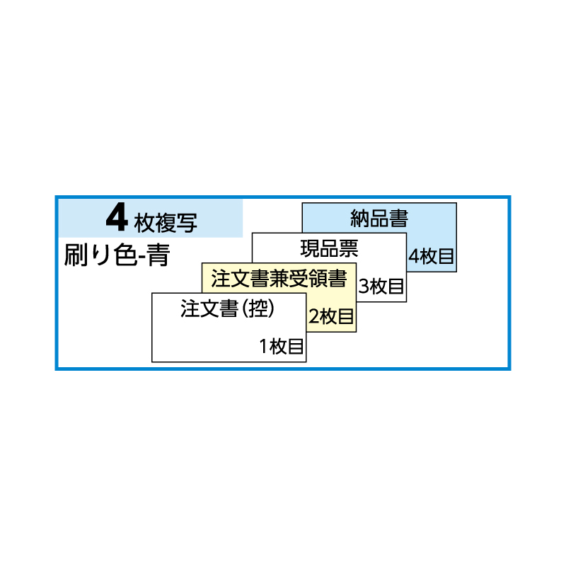 注文書 受領・現品・納品付 4P｜HISAGO ヒサゴ株式会社｜ラベル・伝票・雑貨・ラミネーター