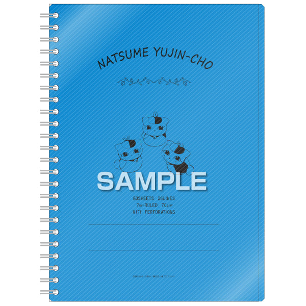 劇場版 夏目友人帳 ニャンコ先生のA5リングノート／ブルー｜HISAGO ヒサゴ株式会社｜ラベル・伝票・雑貨・ラミネーター